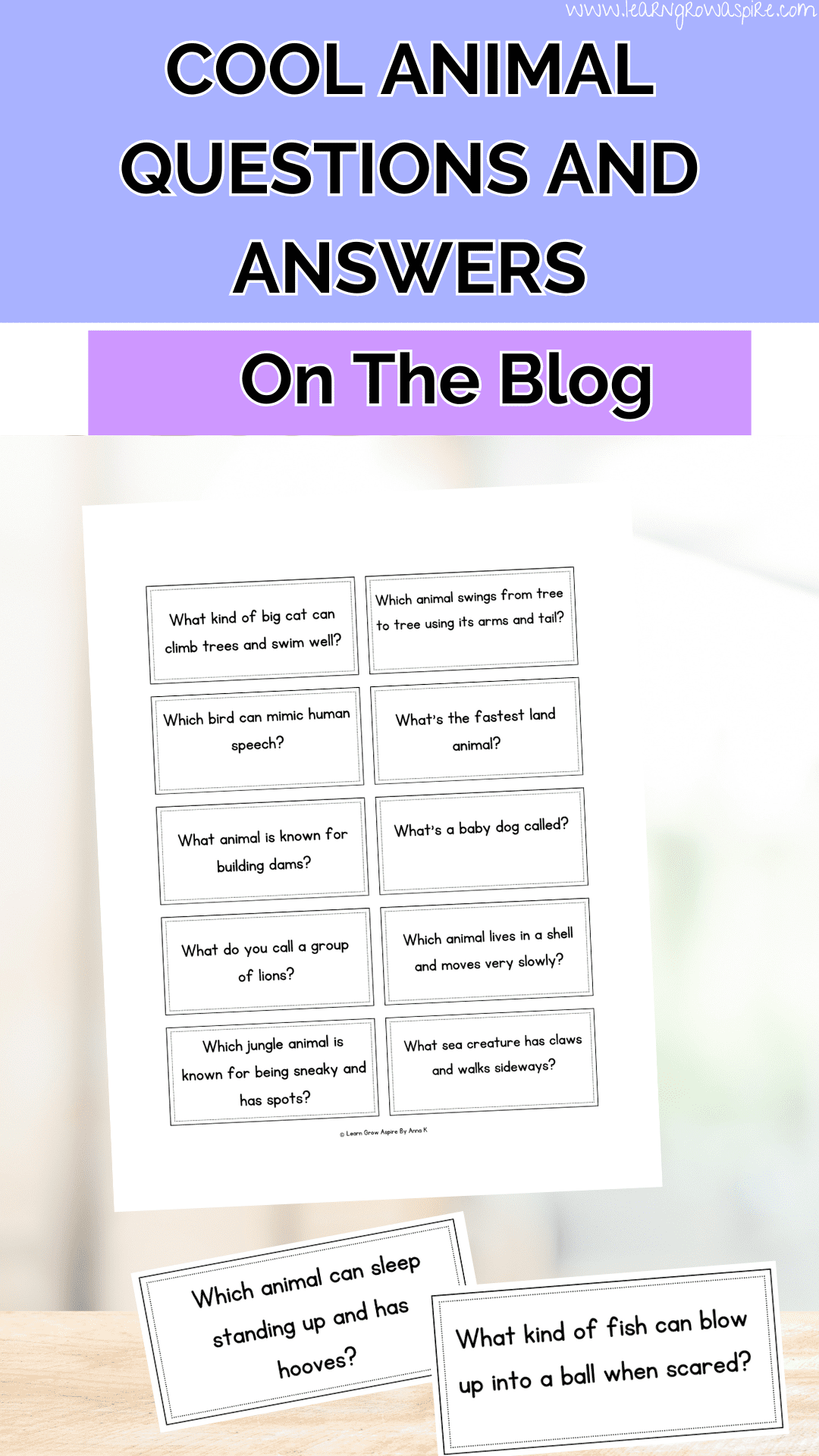 50 Animal Trivia Questions For Kids With Answers | Learn Grow Aspire