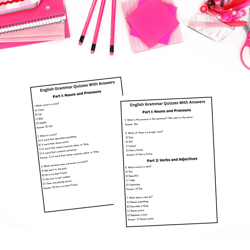 English Grammar Quizzes With Answers For Kids | Learn Grow Aspire