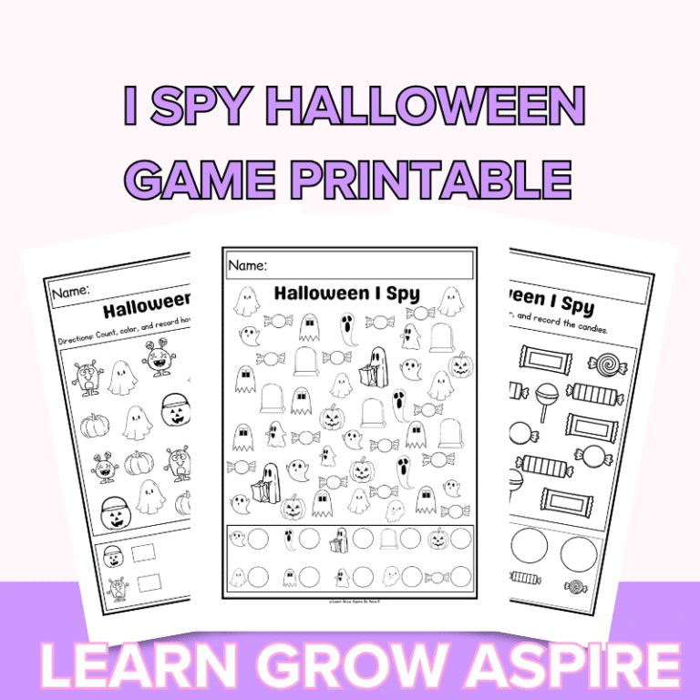 Halloween I Spy Free Printable PDFs