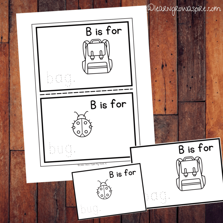 Free Printable Letter B Activities For Preschool | Learn Grow Aspire