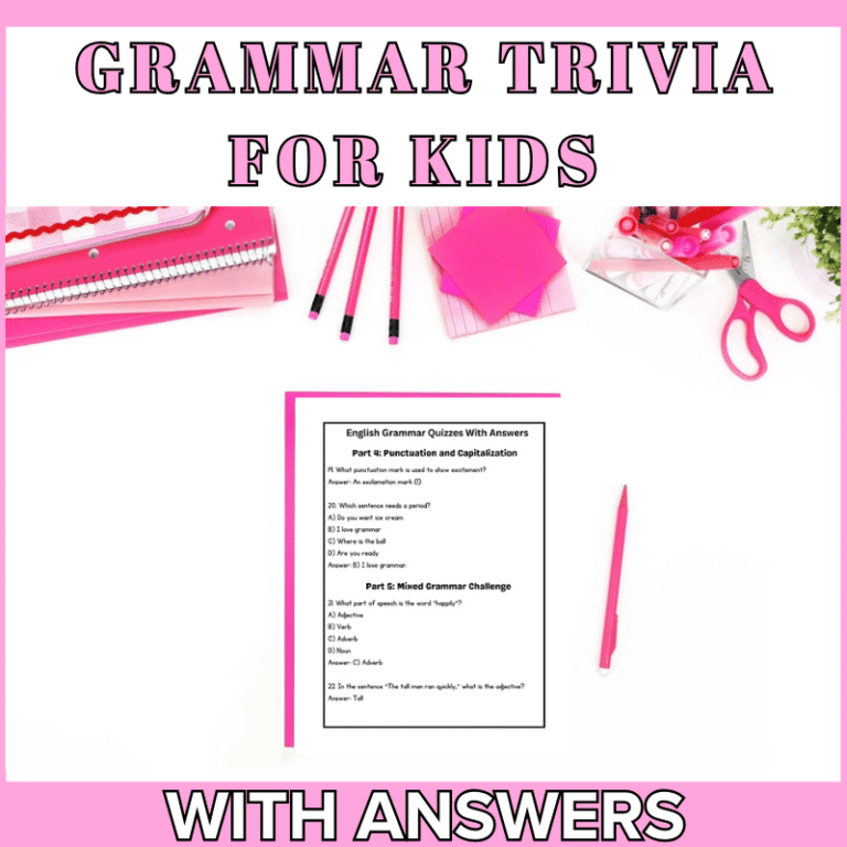 English Grammar Quizzes With Answers For Kids | Learn Grow Aspire