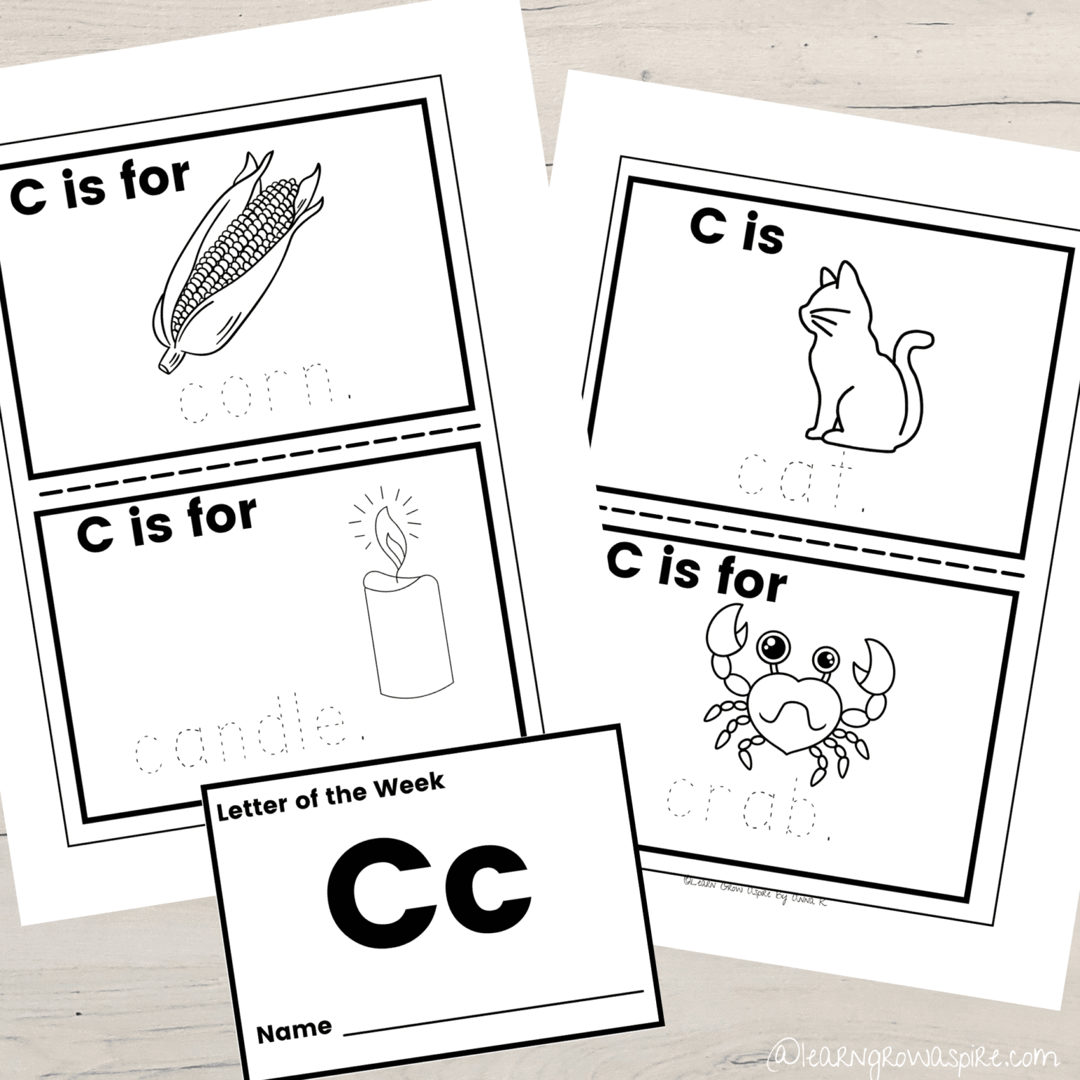 Free Printable Letter C Activities For Preschoolers | Learn Grow Aspire