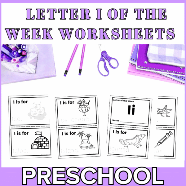 Letter I Of The Week Printable | Learn Grow Aspire