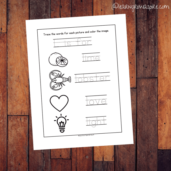 Letter L Of The Week Printable | Learn Grow Aspire