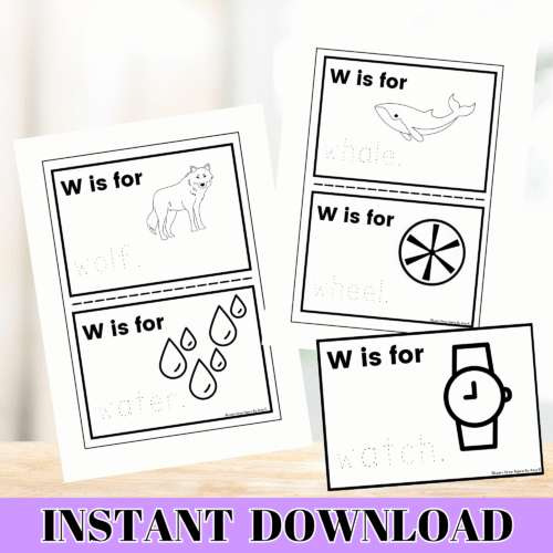 Free Letter W Is For Printables | Learn Grow Aspire