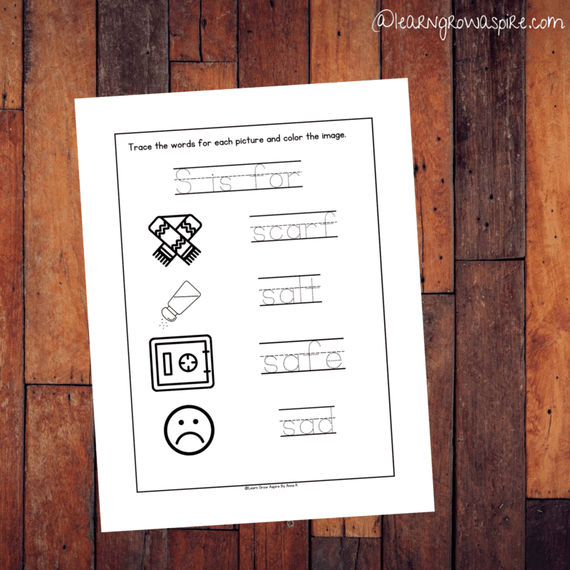 Free Letter S Is For Printables | Learn Grow Aspire