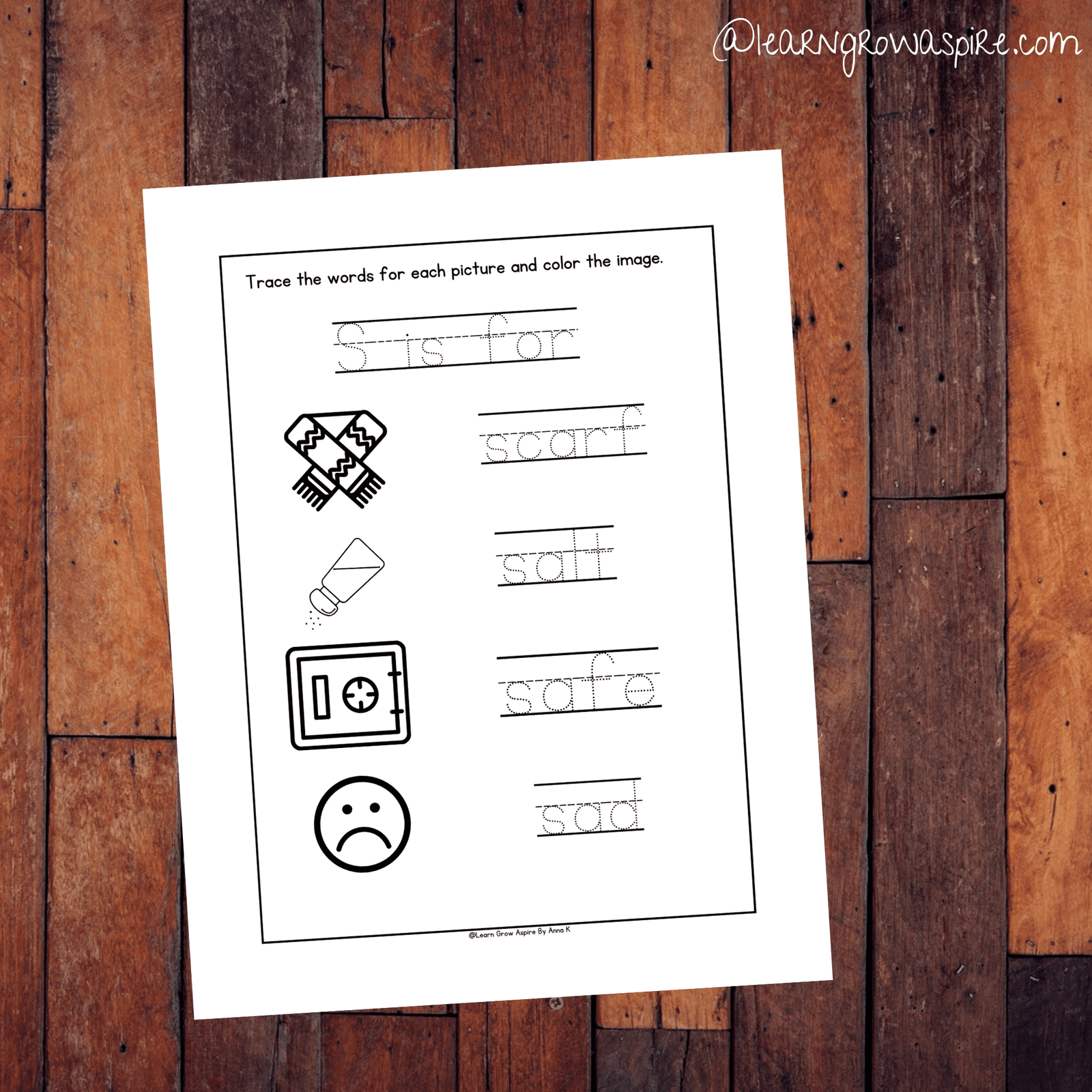 Free Letter S Is For Printables | Learn Grow Aspire