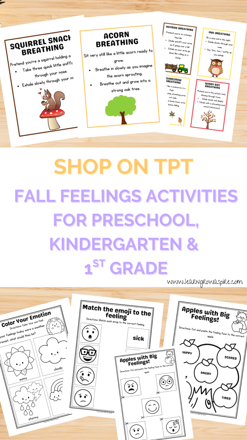 Fall Feelings Activities For Kids | Learn Grow Aspire