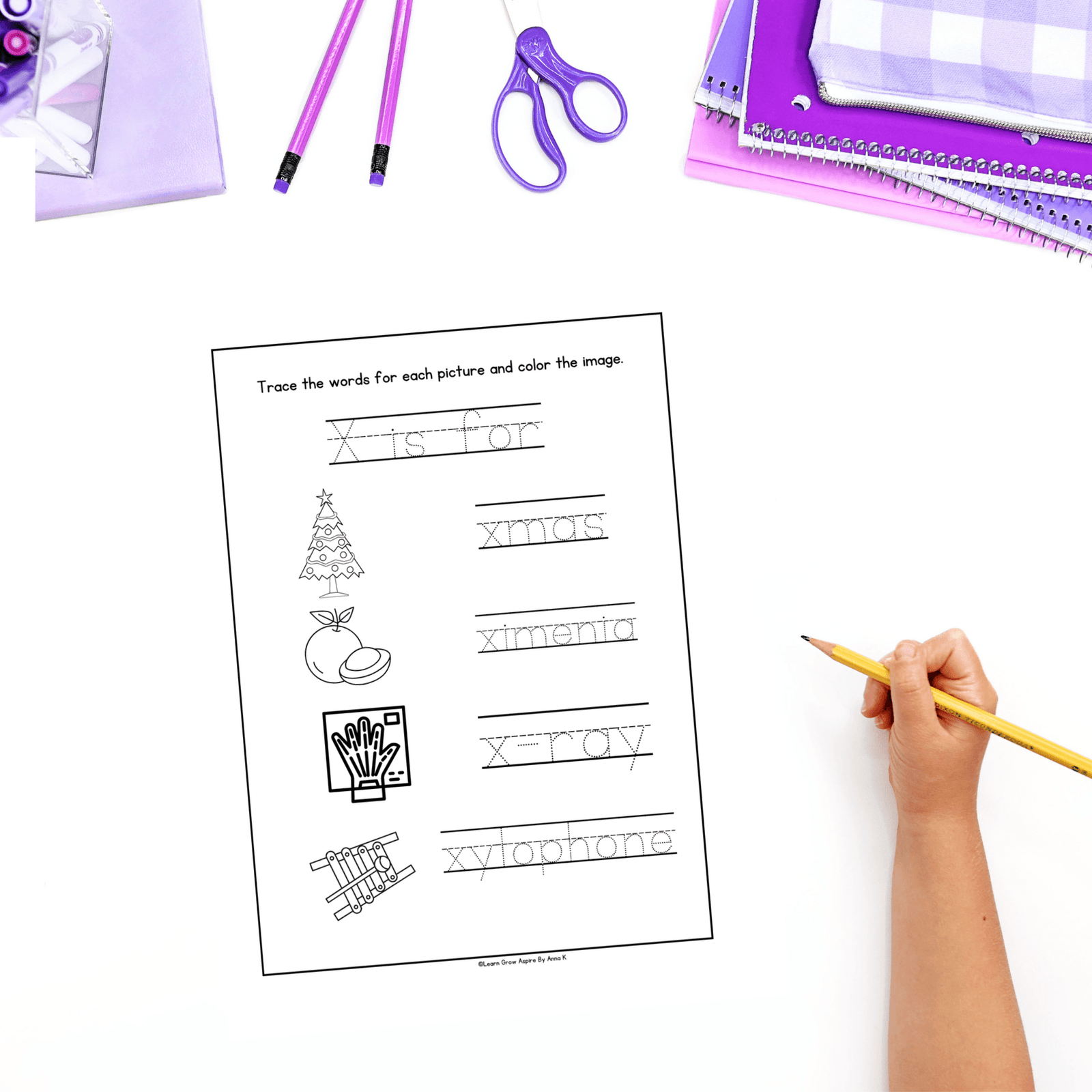Free Letter X Is For Printables | Learn Grow Aspire
