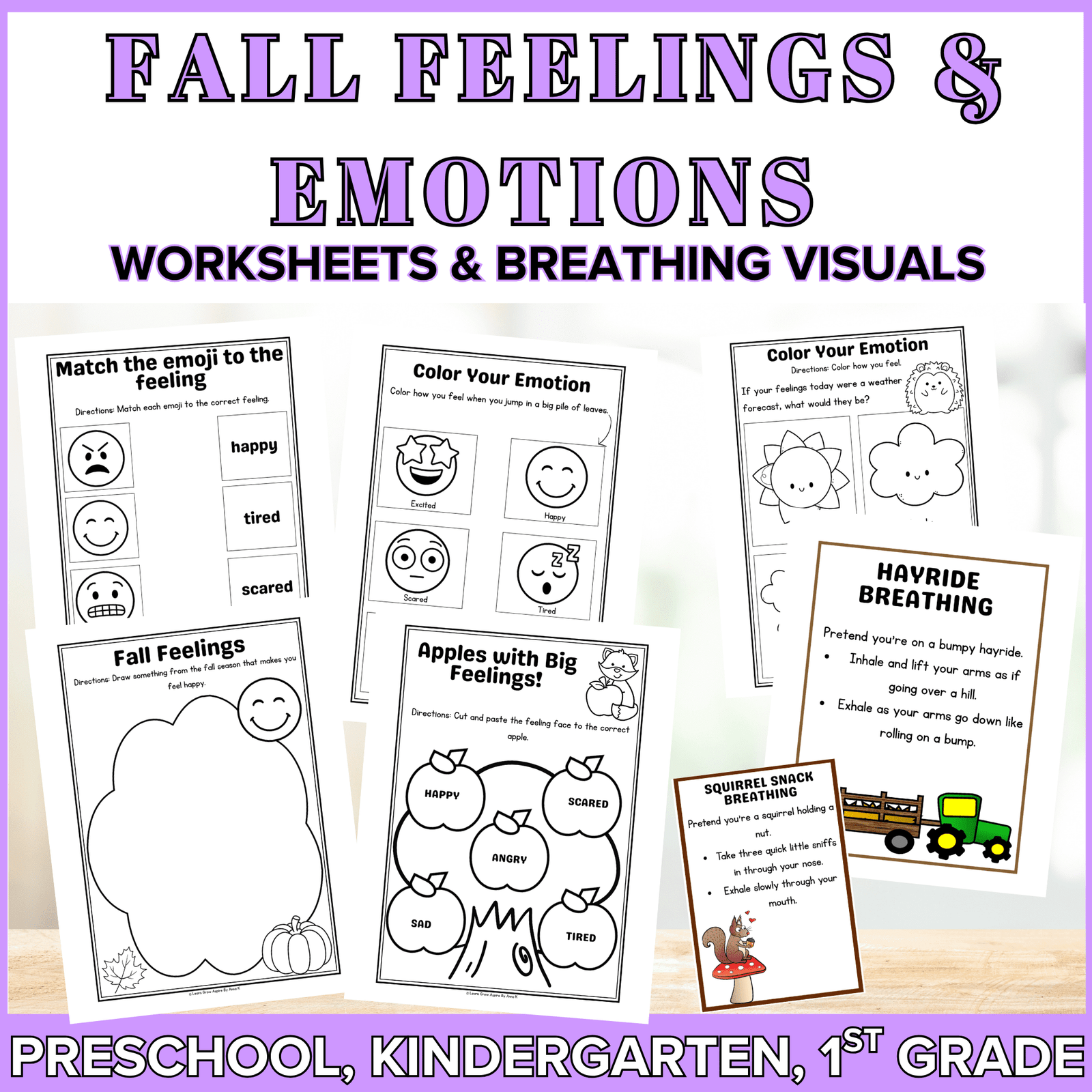 Fall Feelings Activities For Kids | Learn Grow Aspire