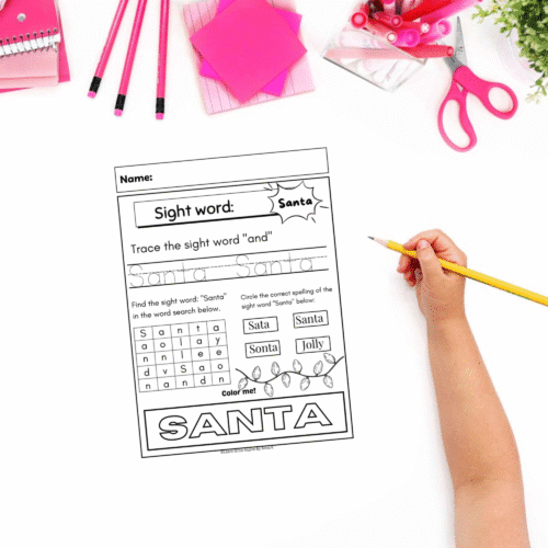 Free Printable Christmas Sight Words For Kids | Learn Grow Aspire