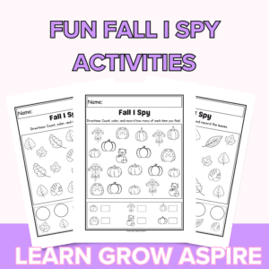 Free I Spy Fall Printables for Preschoolers | Learn Grow Aspire