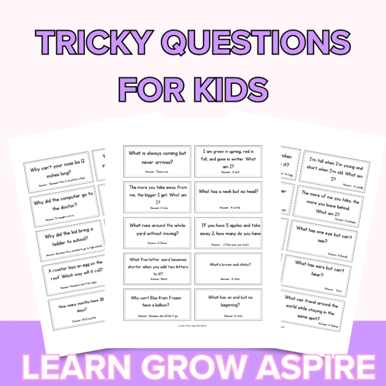60 Tricky Questions For Kids With Answers | Learn Grow Aspire