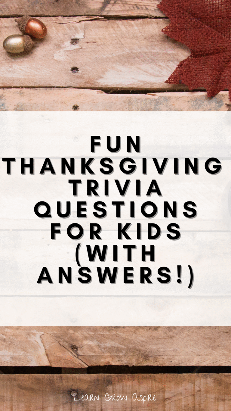 Fun Thanksgiving Trivia For Kids (With Answers!) | Learn Grow Aspire