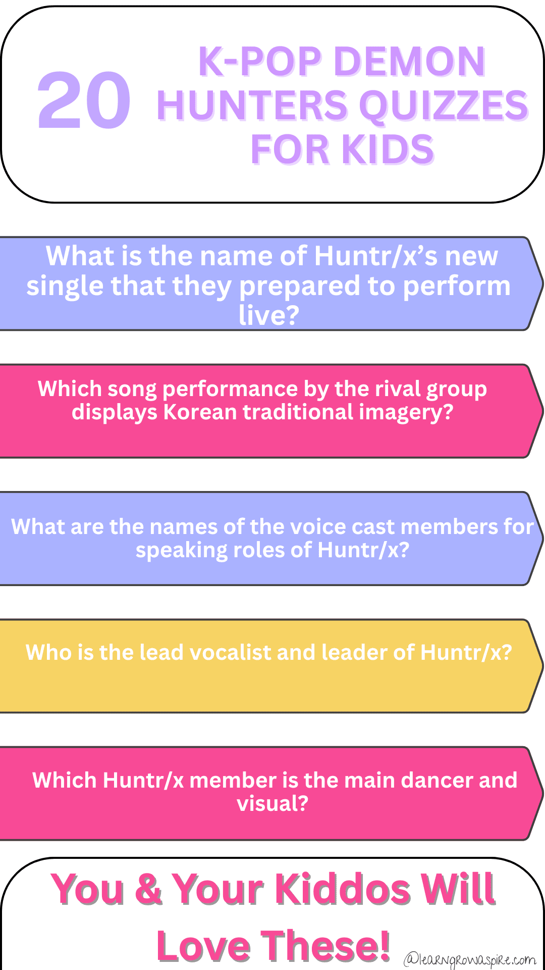 Kpop Demon Hunters Trivia With Answers | Learn Grow Aspire