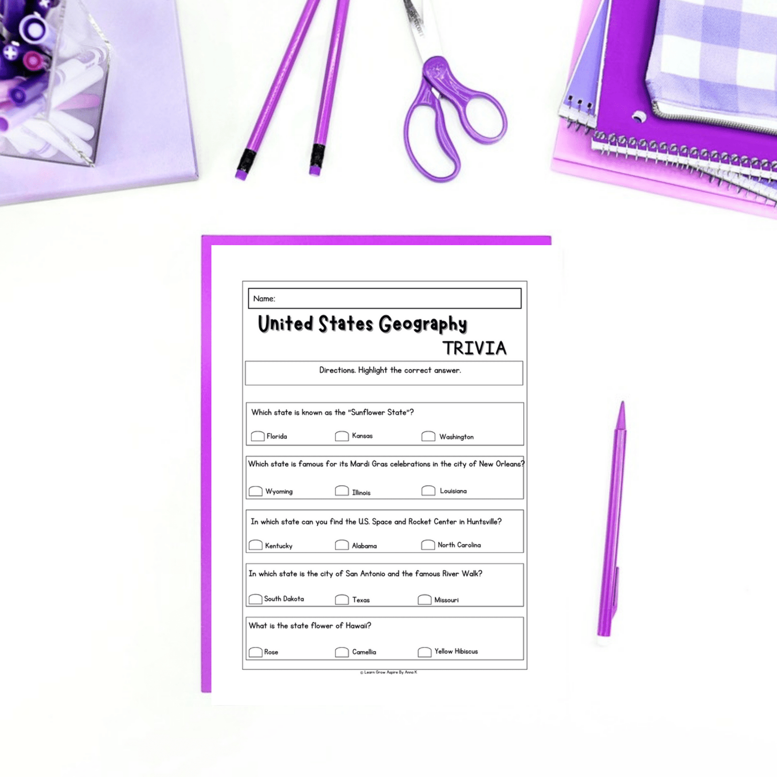 United States Trivia Questions And Answers For Kids | Learn Grow Aspire