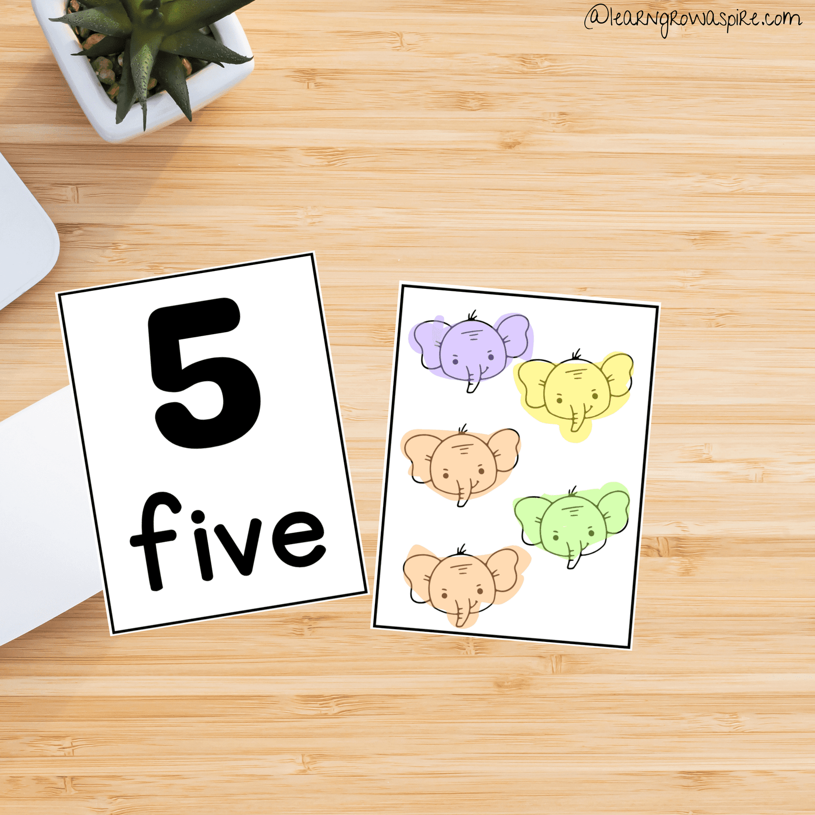 Numbers Matching Game Printable For Preschoolers | Learn Grow Aspire