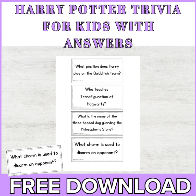 Harry Potter Trivia For Kids With Answers | Learn Grow Aspire