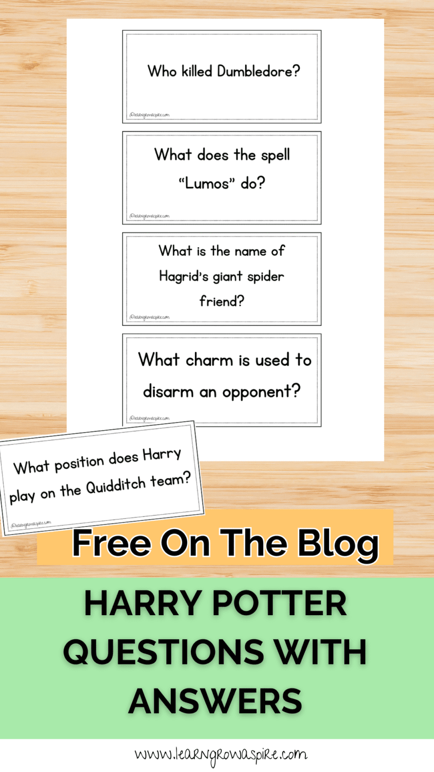 Harry Potter Trivia For Kids With Answers | Learn Grow Aspire