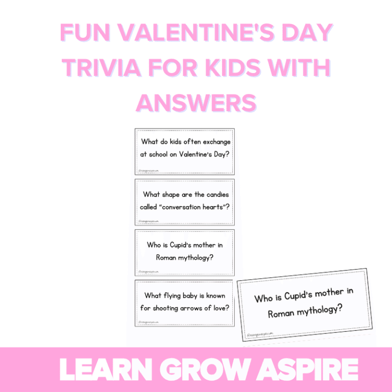 Fun Valentine's Day Trivia For Kids With Answers | Learn Grow Aspire