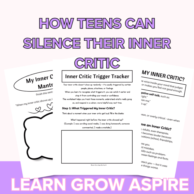 How to Help Teens Overcome Their Inner Critic | Learn Grow Aspire