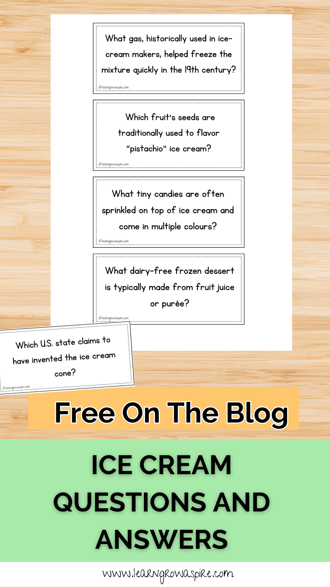 Ice Cream Trivia For Kids With Answers | Learn Grow Aspire