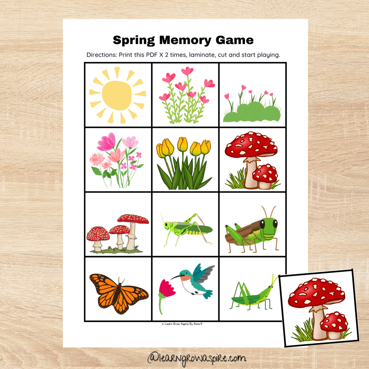 Spring Printable Activities For Kids | Learn Grow Aspire
