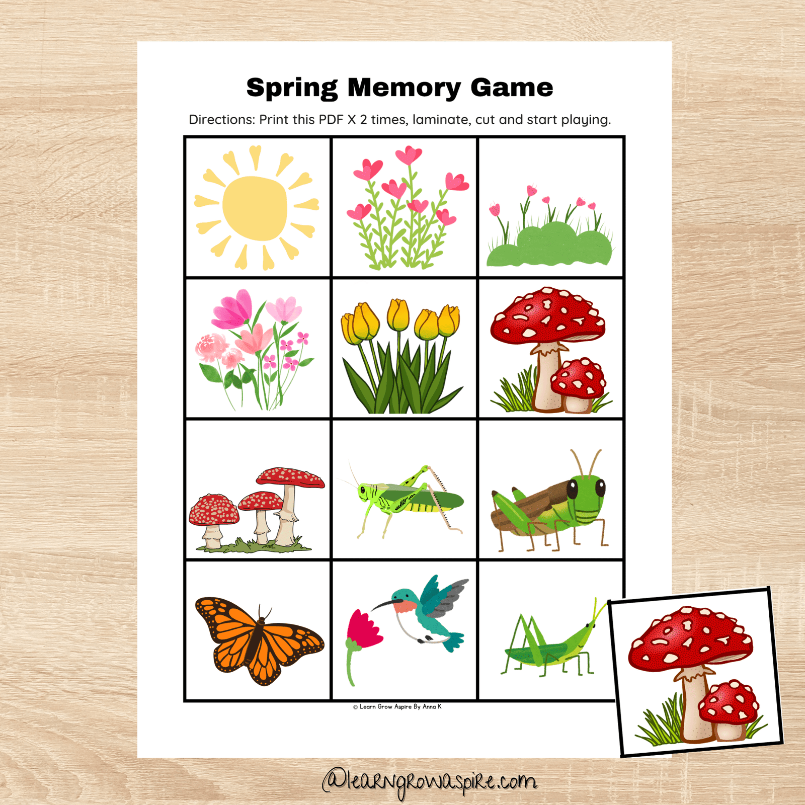 Spring Printable Activities For Kids | Learn Grow Aspire
