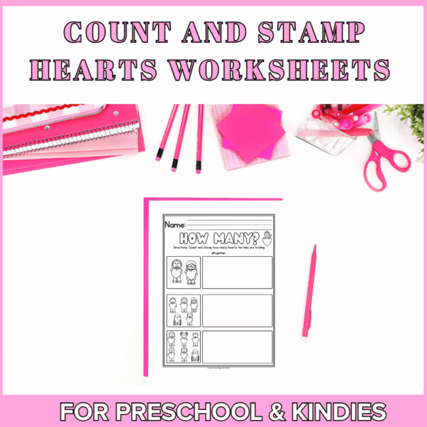 Count and Stamp Hearts Worksheets (Free Printable) | Learn Grow Aspire