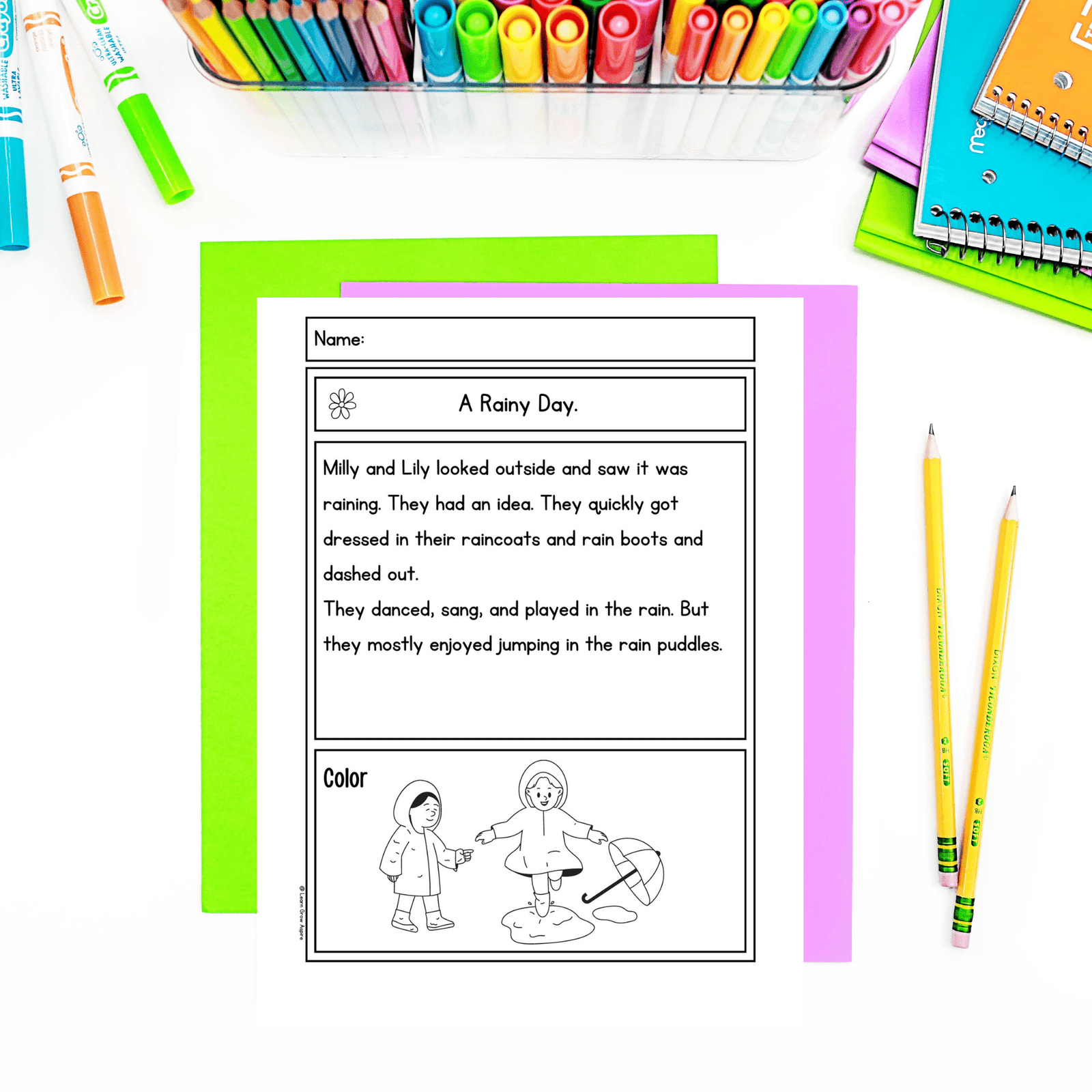 Reading Comprehension Worksheets For Kindergarten