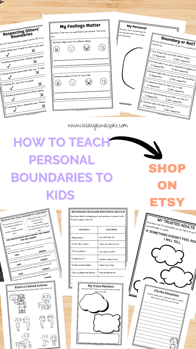 How To Teach Personal Boundaries To Kids | Learn Grow Aspire